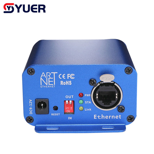 YUER™️ ArtNet-DMX 2 two-way ArtNet DMX bidirectional converter 2 femal – yuerlights
