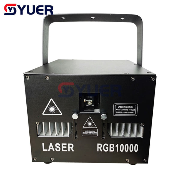YUER™️ 30Kpps 10W Full Color RGB Laser Light DMX512 Animation Pattern ...