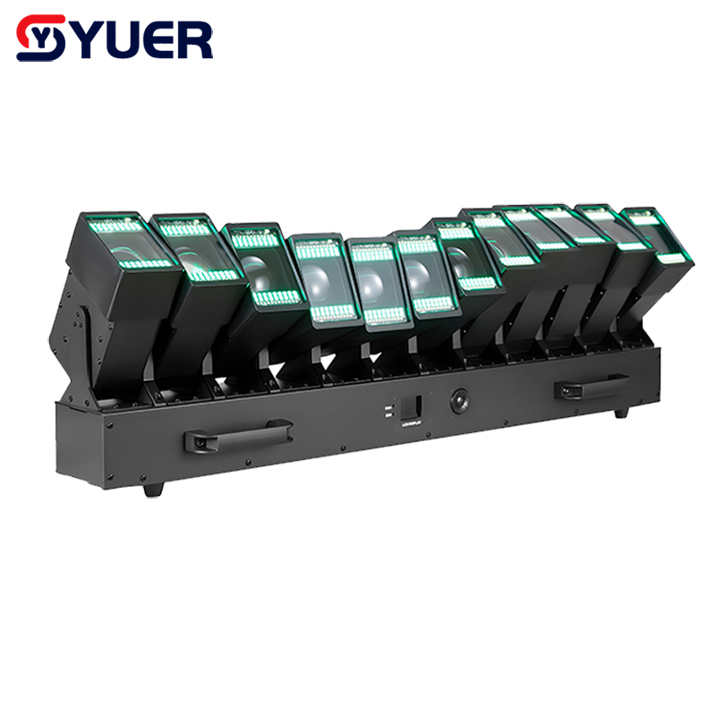 YUER™️ LED 12X60W RGBW 4IN1+auxiliary Light 5IN1 Moving Head Light Wit ...