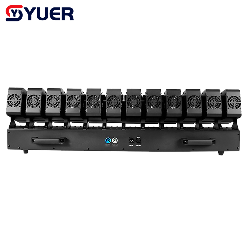 YUER™️ LED 12X60W RGBW 4IN1+auxiliary Light 5IN1 Moving Head Light Wit ...